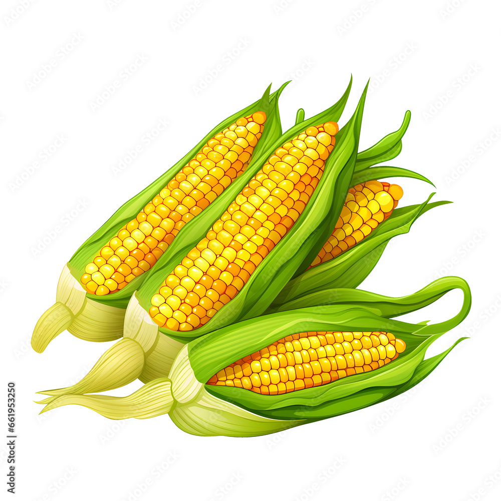 cartoon clipart of Corn, food clipart, vegetables clipart, transparent ...