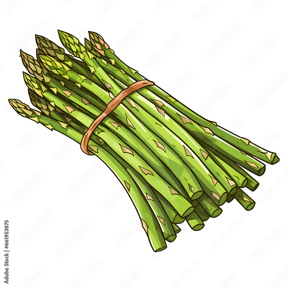 cartoon clipart of Asparagus, food clipart, vegetables clipart ...
