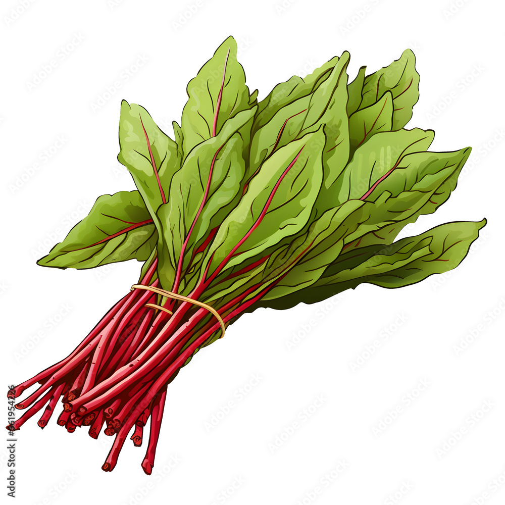 cartoon clipart of Sorrel, food clipart, vegetables clipart ...