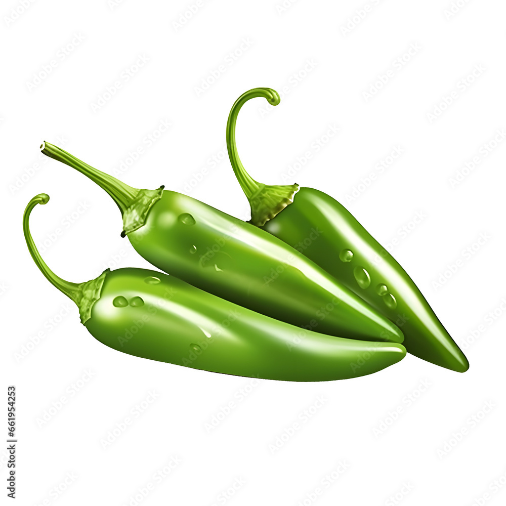 cartoon clipart of Serrano Peppers, food clipart, vegetables clipart ...