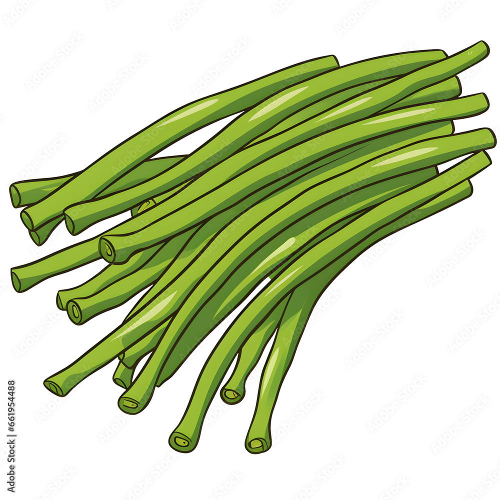 cartoon clipart of Long Beans, food clipart, vegetables clipart ...