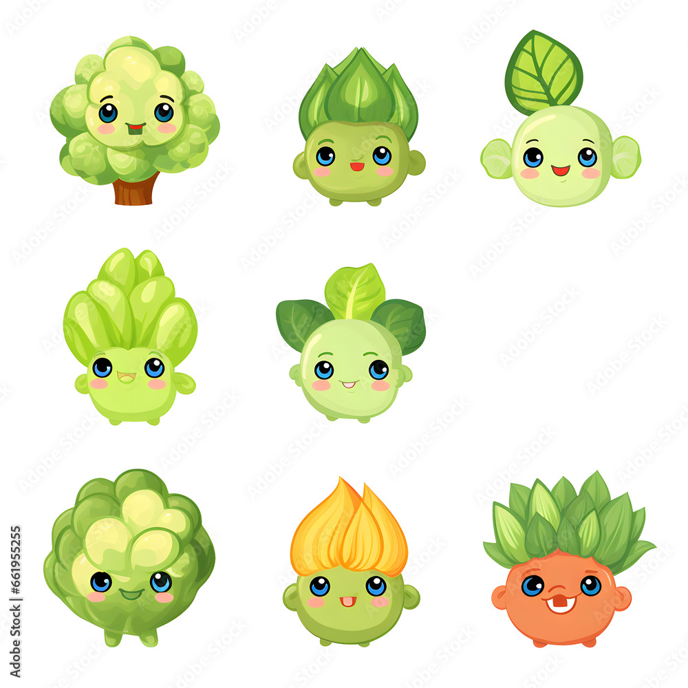 cartoon clipart of Sprouts (Various Types), food clipart, vegetables ...