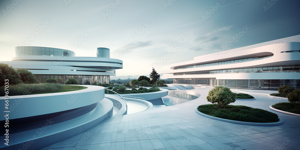 Green Climate Fund Headquarters, 3D Model formats, Office buildings and ...