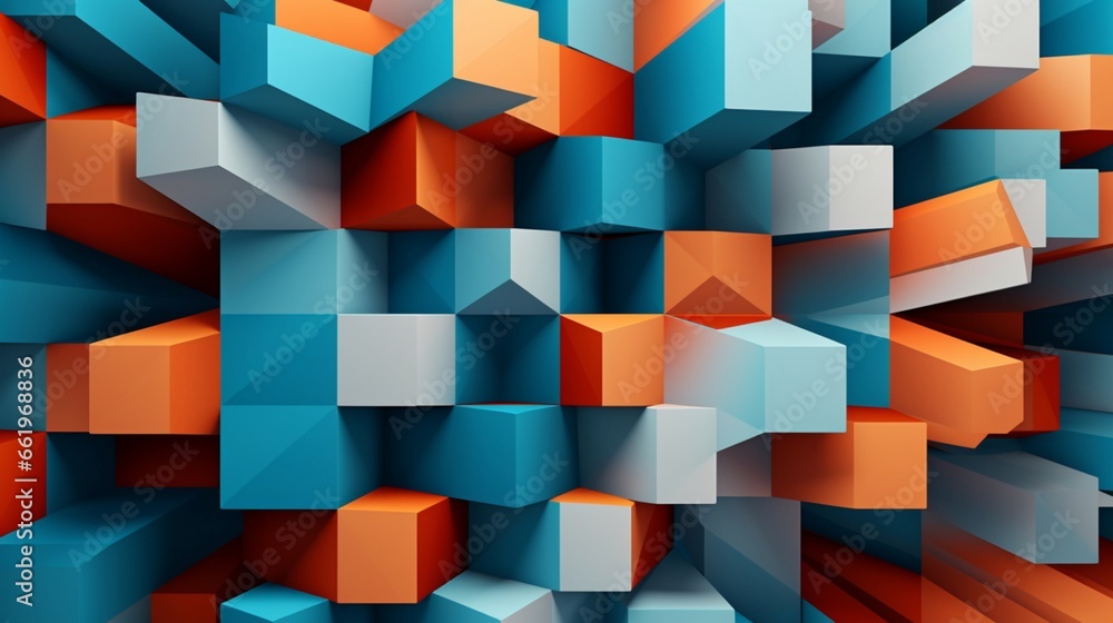 Generate an optical illusion using geometric shapes and contrasting ...