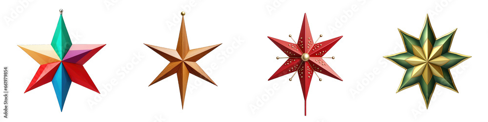 Star Tree Topper clipart collection, vector, icons isolated on ...