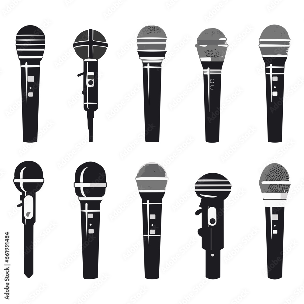 microphone silhouette, mic silhouette, mic svg, ic png, mic vector, microphone, music, Stock ...