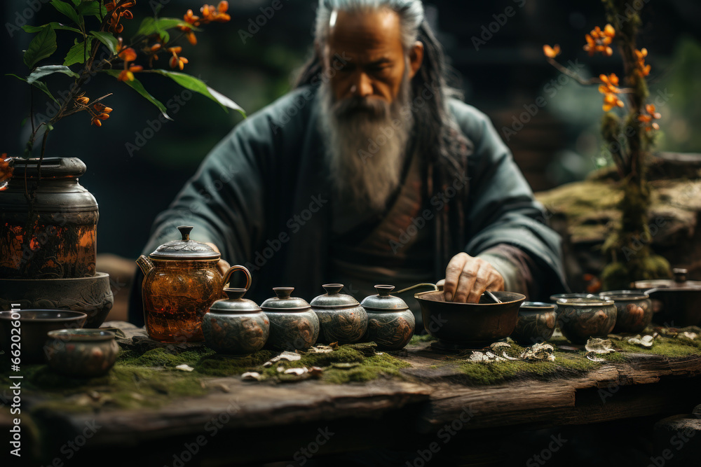 A traditional tea ceremony, steeped in cultural significance and grace ...