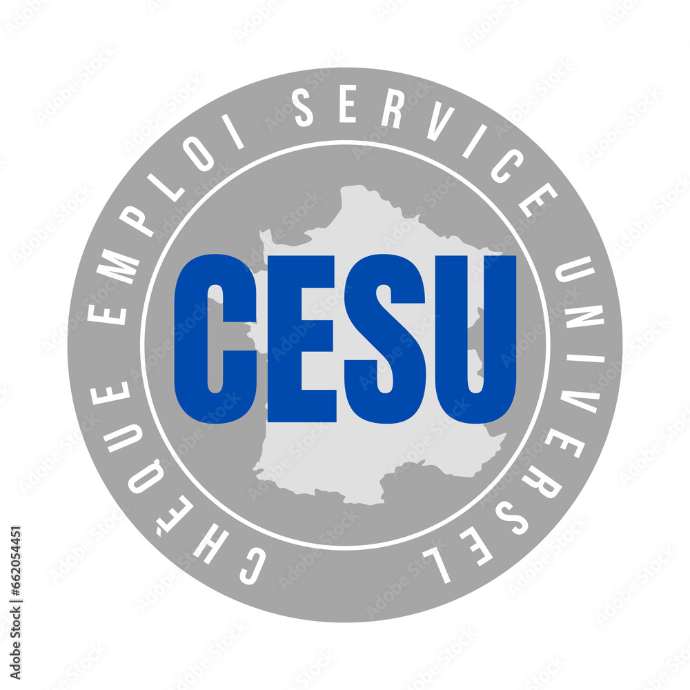 Symbole CESU chèque emploi service universel Stock Illustration | Adobe Stock