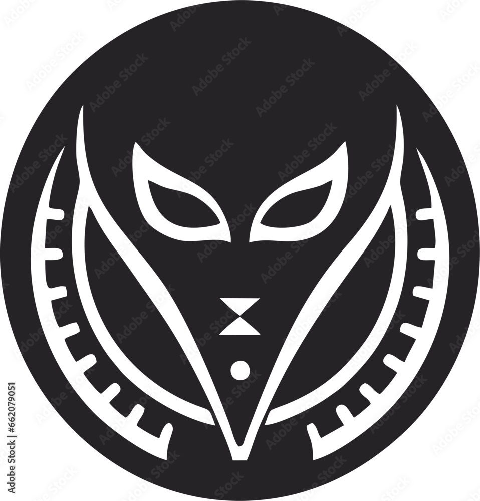 Ufo and aliens emblem, label, badge, sticker and print isolated on ...