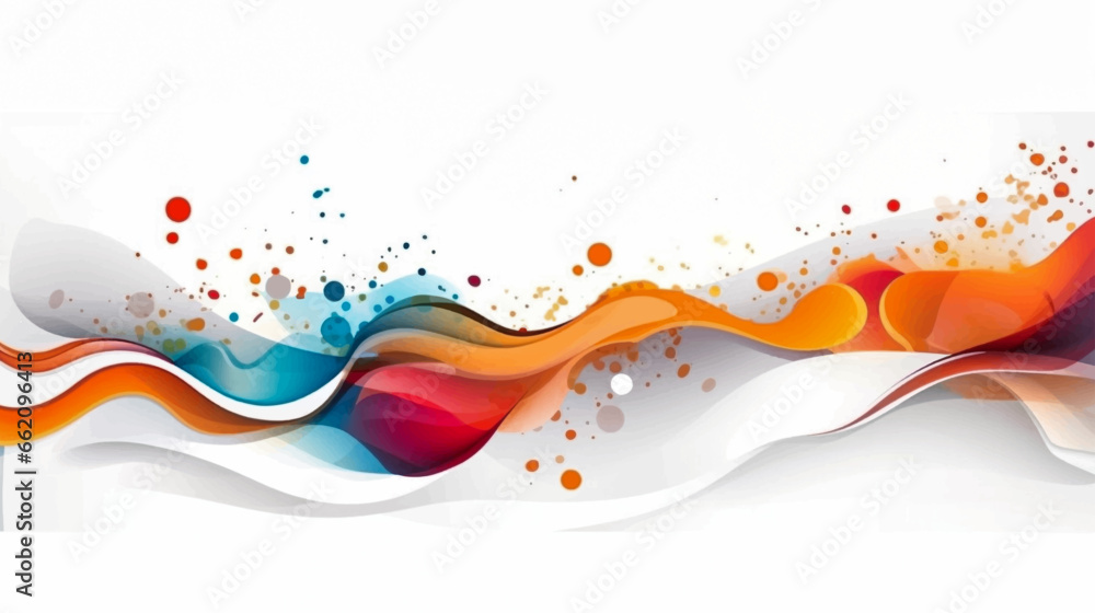 Abstract Colorful Waving Particle Modern Background Design. Abstract ...