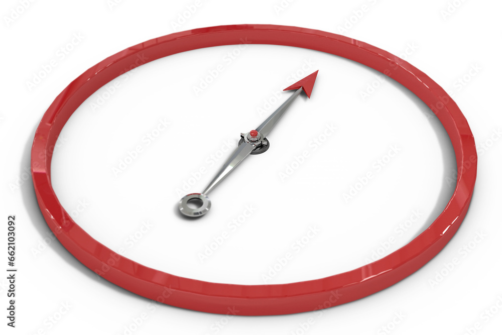Digital png illustration of red compass on transparent background Stock ...