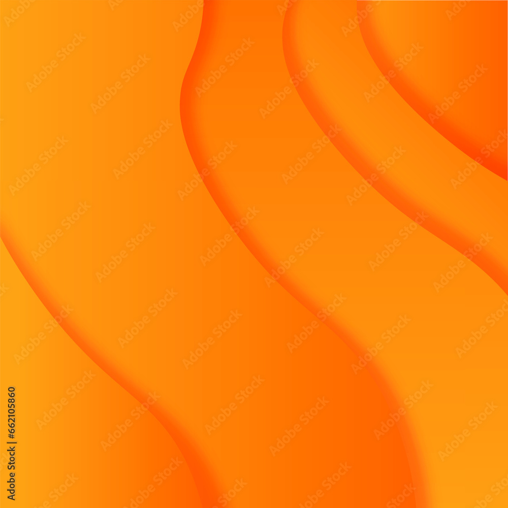Digital png illustration of orange card with waves on transparent ...
