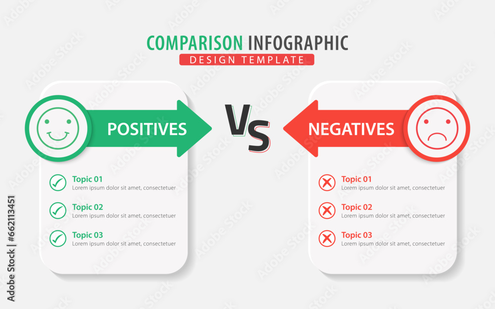 Comparison Infographic Design Template, Comparison between companies ...