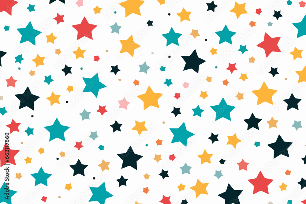 Variable stars quirky doodle pattern, wallpaper, background, cartoon ...