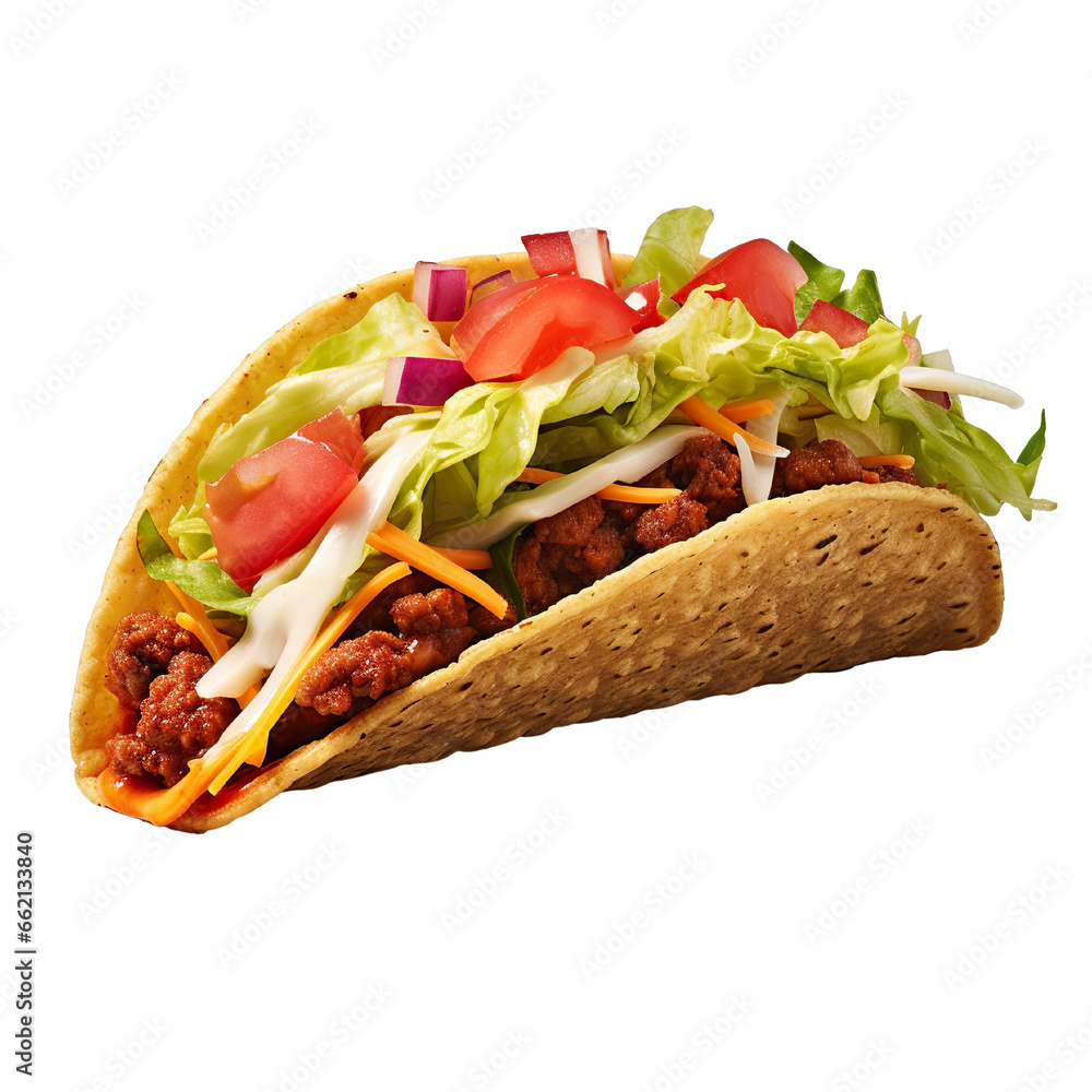 taco isolated on a transparent background PNG Stock Photo | Adobe Stock