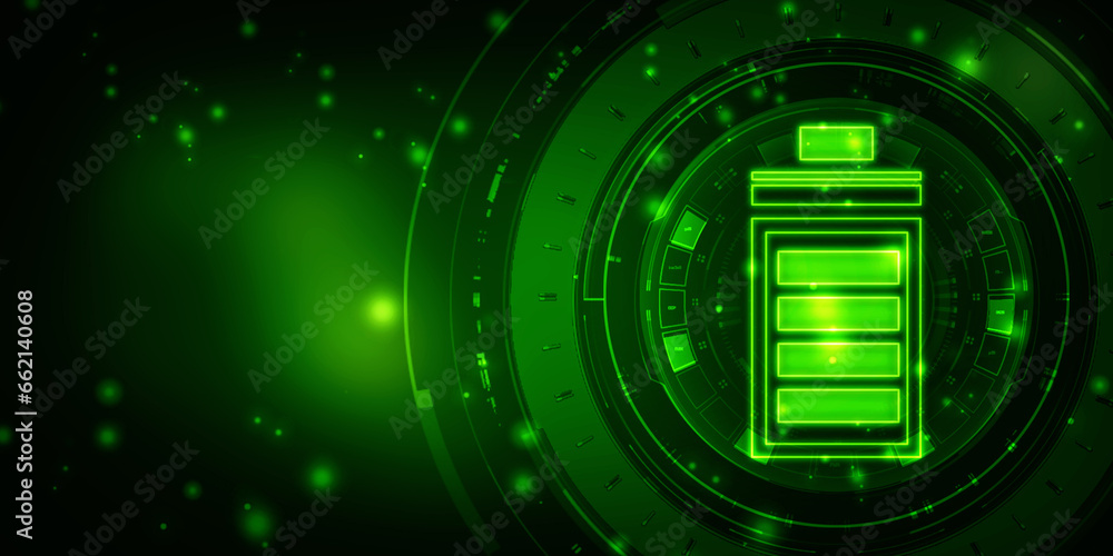 2d rendering Electrical energy and power supply source concept ...