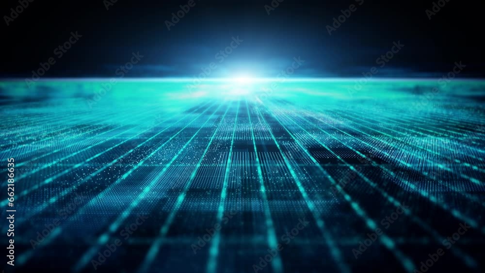 Immersive cyber space with captivating motion abstract matrix nexus ...