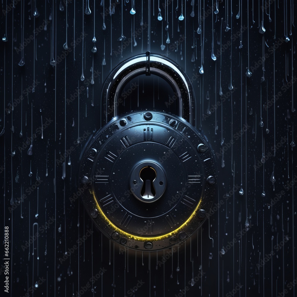 cyber security lock with binary code.cyber security lock with binary ...