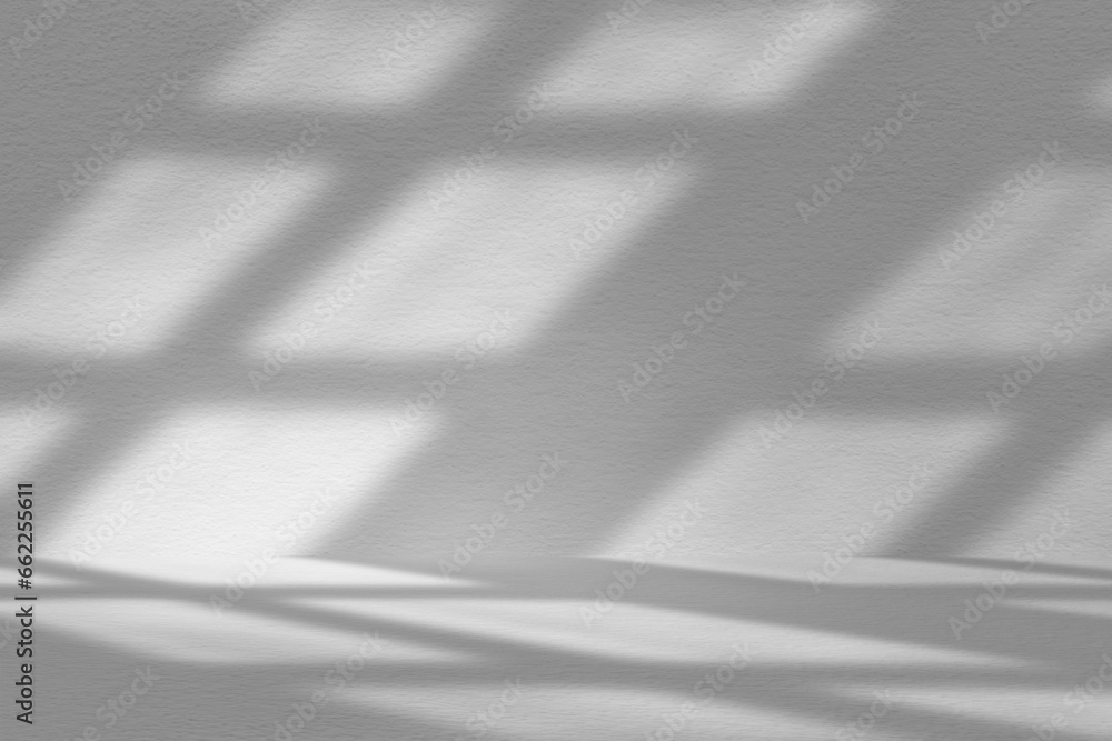 Abstract White Studio Room Background with Light Beam from Window ...
