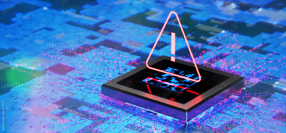 Virus Attack Ddos Attacks Spy Program Error Warning Sign Notification And Concept Of Danger