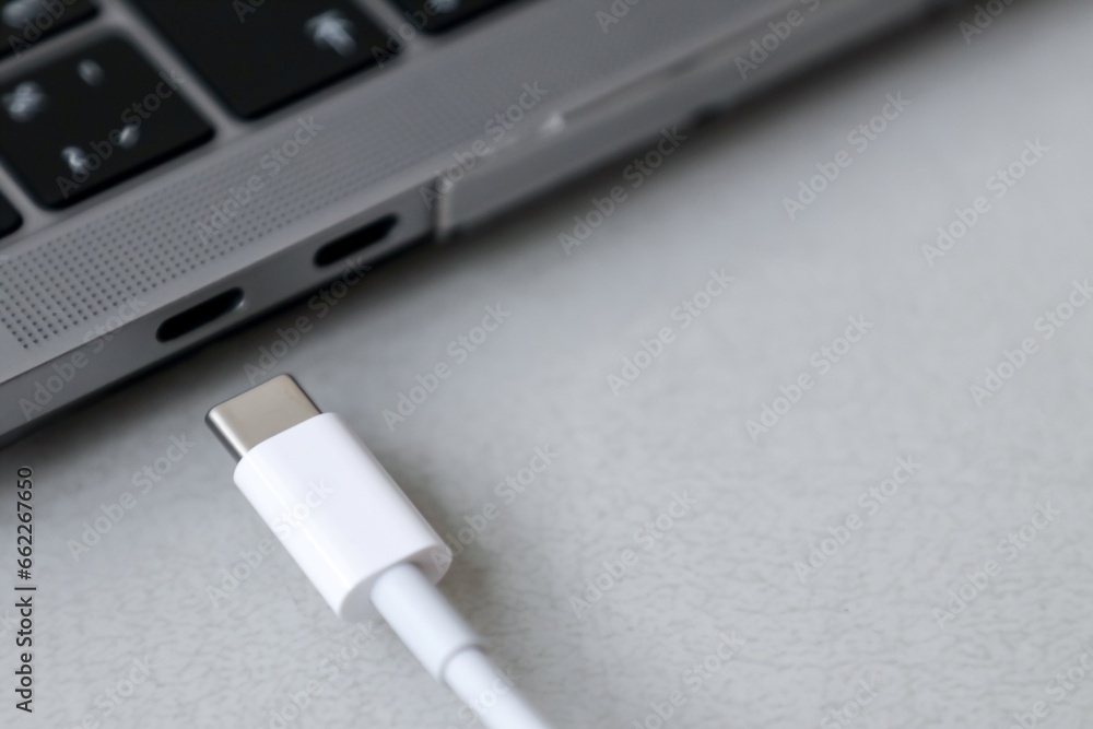 USB Type-c connector with laptop USB Type-C ports Communication ...