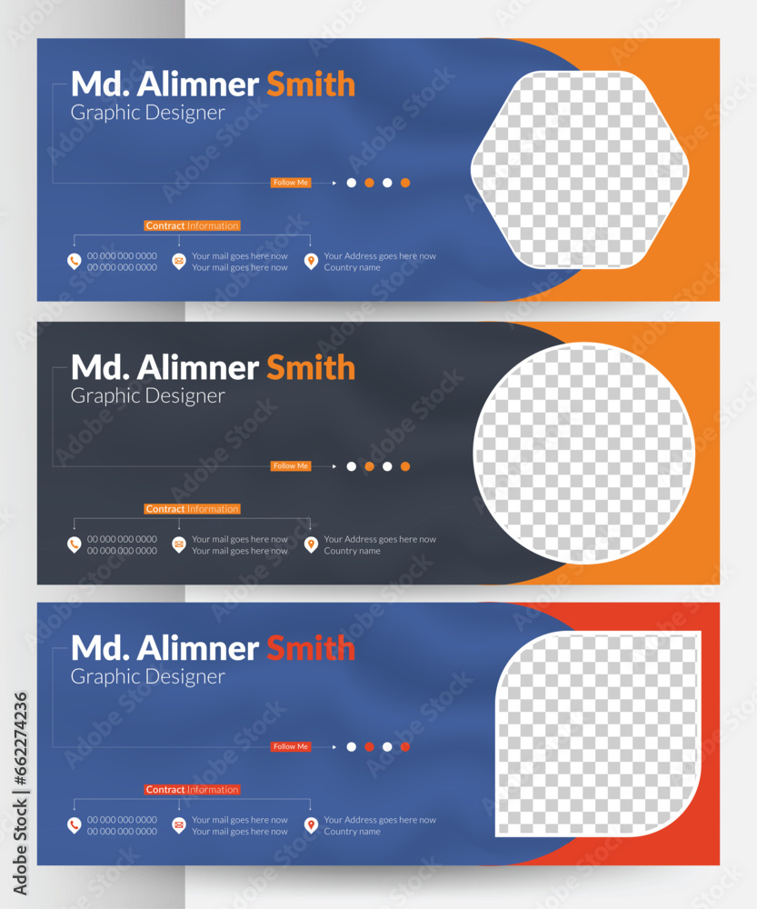 Personal Facebook Cover Page design , vector file template layout ...