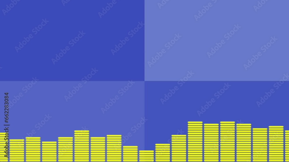 sound wave equalizer audio animation.audio spectrum animation Stock ...