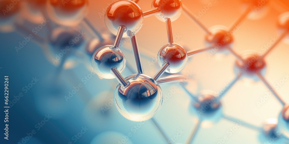 Abstract background representing molecule bonds and molecular ...