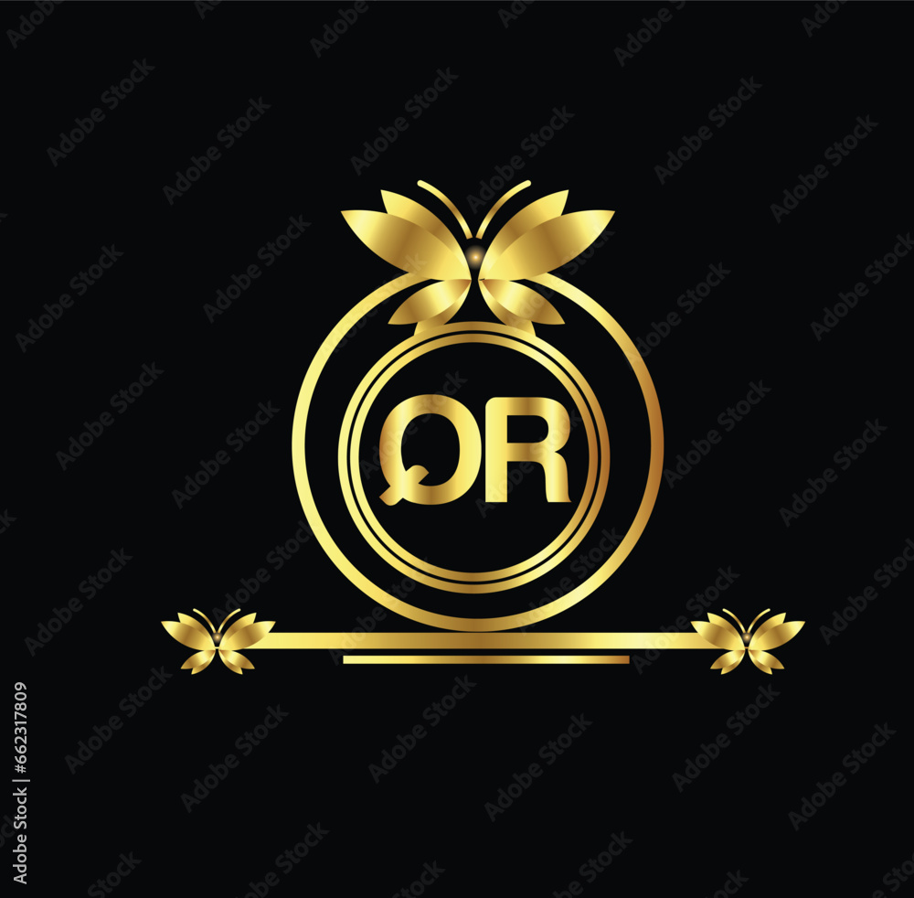 CREATIVE GOLDEN LATTER LOGO DESIGN qr logo, qr icon, qr letter, qr ...