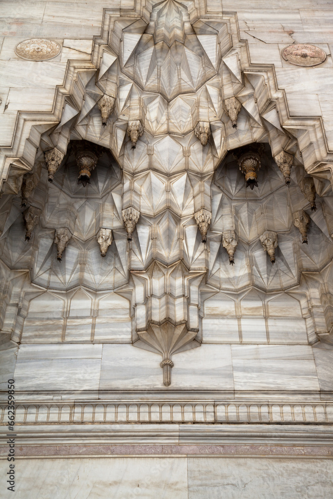 Islamic architecture, entrance gate of a mosque from the period of the ...