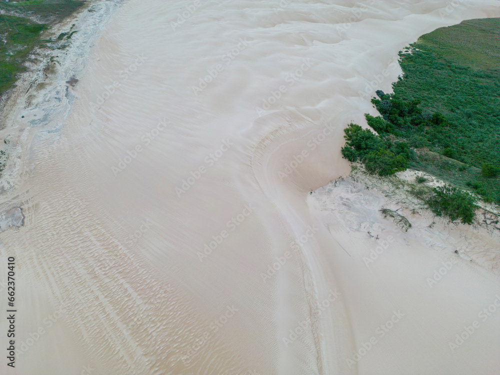 Close up of the sand dunes at the landscape protection area "Lomas de ...