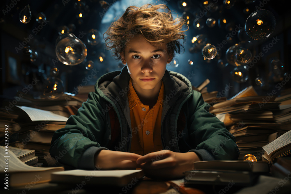 A teenager trying to balance academic pressures and the distraction of ...