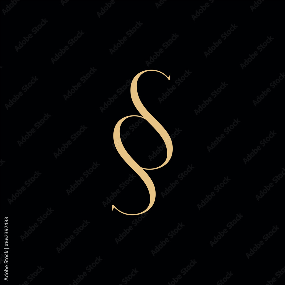 initial letter SOS logo,luxury SO logo. premium letter O and S logo ...