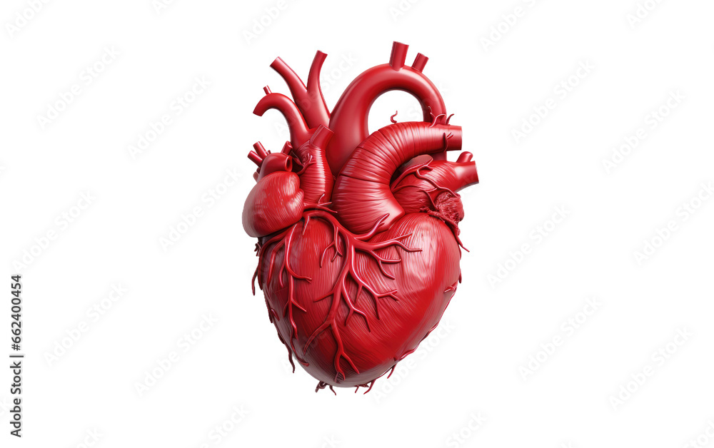 Human Heart Pumping Life Closeup on a Clear Surface or PNG Transparent ...