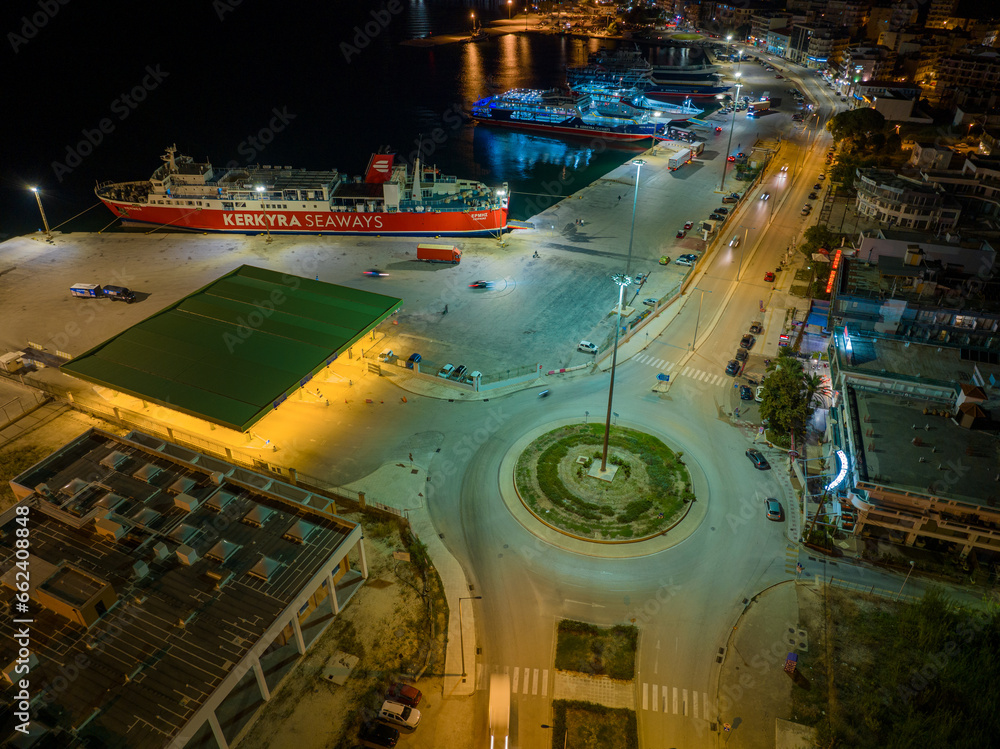 Igoumenitsa, Greece - October 8, 2023: Aerial view igoumenitsa city ...