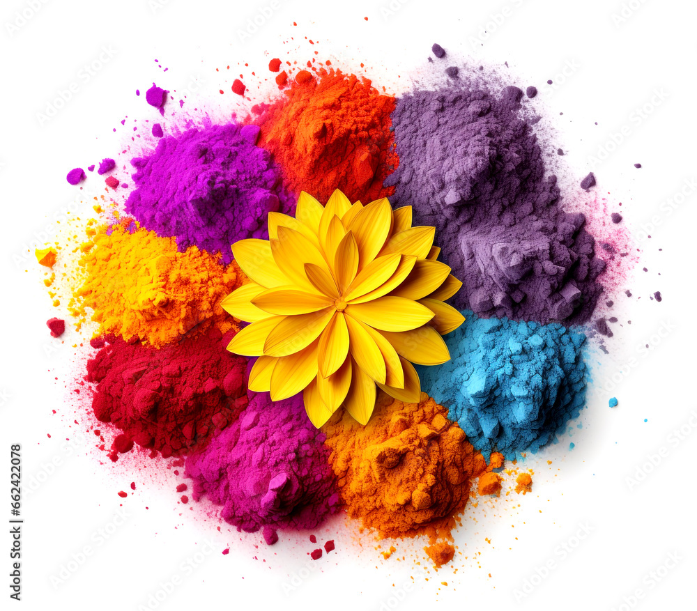 Experience the vibrant revelry of Diwali with its colorful powder play ...