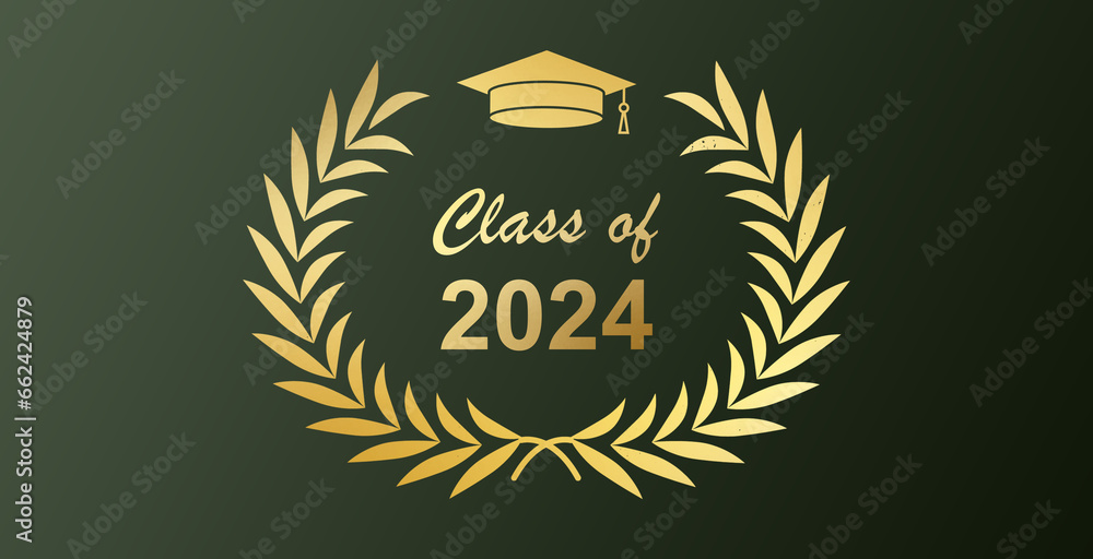 Foto de Happy Class of 2024, Happy new year 2024 design, Unique digits ...