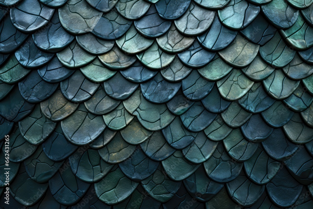 mosaic of scaly, armored surfaces forms the extraterrestrial ground ...