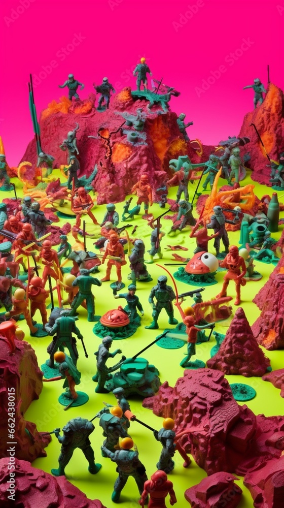 Plastic apocalypse battle scene wiki windsor illustration image AI ...