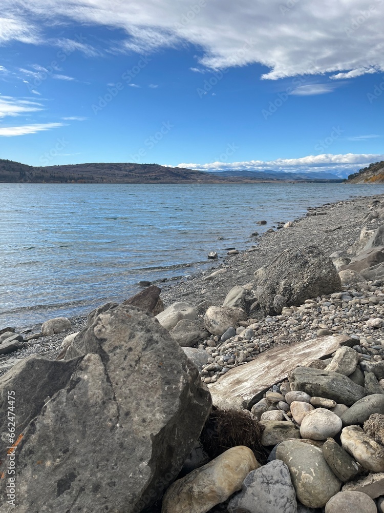 Ghost Lake hydroelectric dam reservoir Stock Photo | Adobe Stock