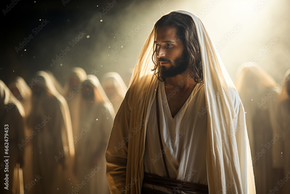 Portrait of Jesus Christ, savior of mankind, son of god, god, bible ...