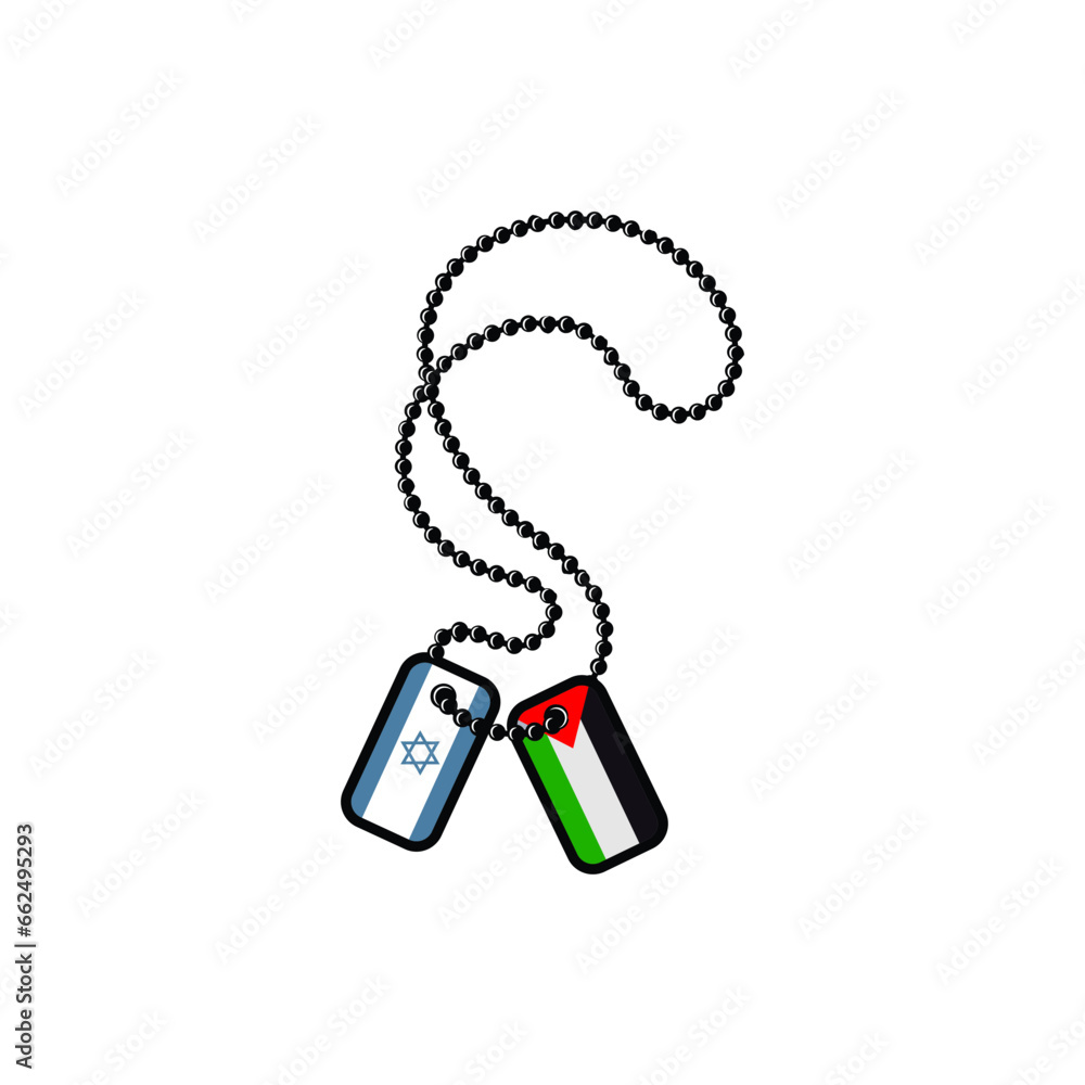 T Shirt mockup with Israel vs Hamas war design. Conflict between Israel ...