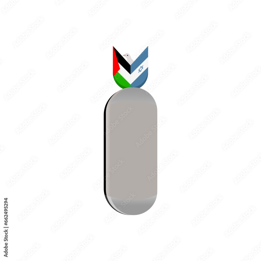 T Shirt mockup with Israel vs Hamas war design. Conflict between Israel ...