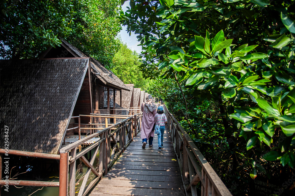 Mangrove natural tourist park located at Pantai Indah Kapuk, Muara ...