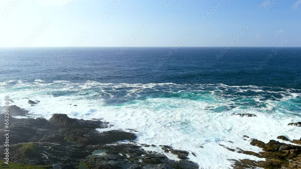 Malin Head Coastal Walk, path west from Banba's Crown, Malin Head ...