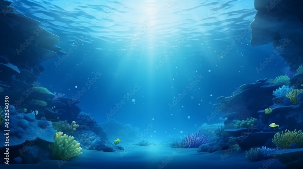 space for text on realistic under the sea background, background image ...