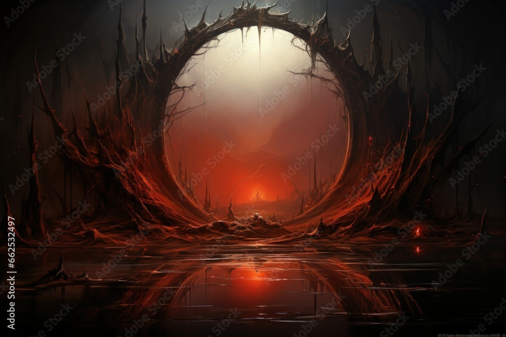 Cursed mirror spirits, trapped within reflective surfaces, offering ...