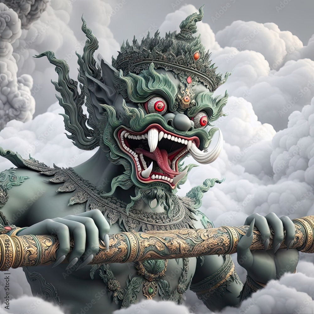 Thao Wessuwan The giant god according to Indus Thai legend is often ...