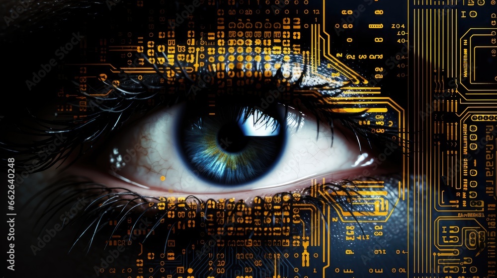 internet security and privacy challenges. Use a human eye and digital ...