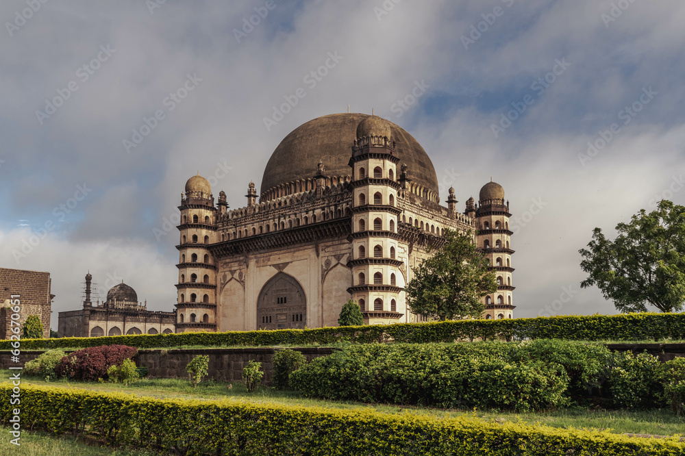 Gol Gumbaz is a 17th century mausoleum located in Bijapur, India. The ...